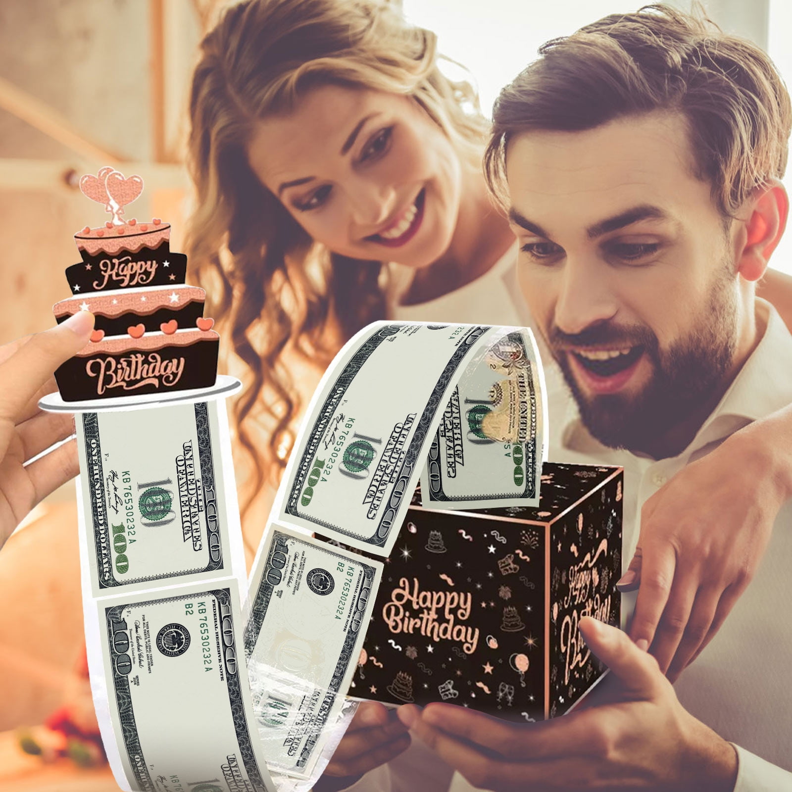 Surprise Money Box for Birthdays & Parties Gift Cash Box with 30 ...