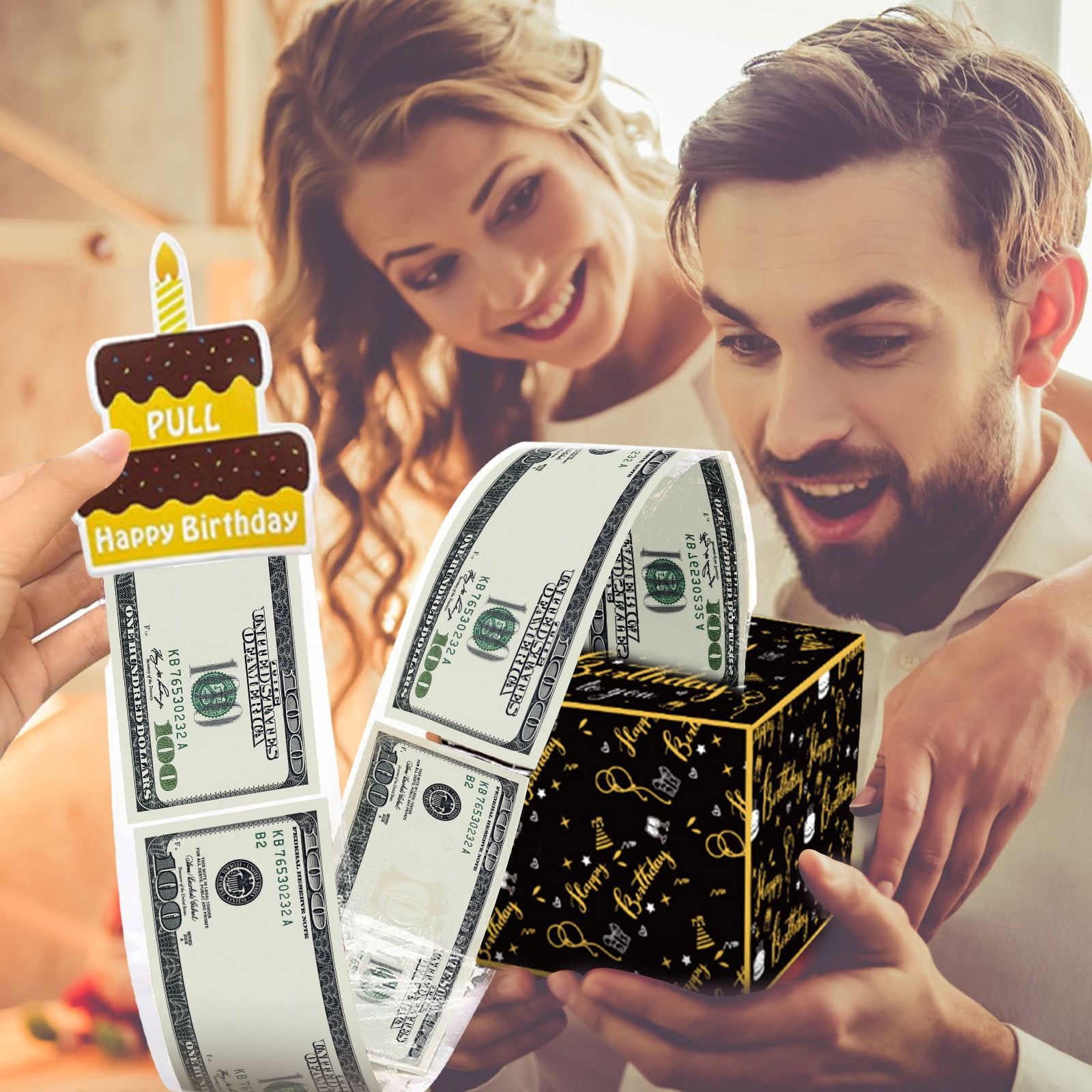 Surprise Money Box for Birthdays & Parties Gift Cash Box with 30 ...