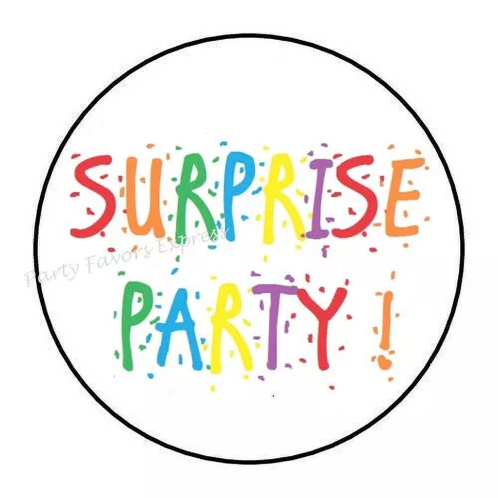 Surprise Party Sticker Party Favors Sticker Envelope Seals Labels ...
