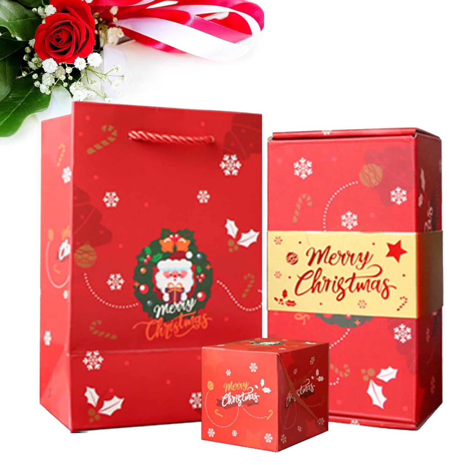 Surprise Pop-Up Explosion Gift Box Merry Christmas DIY Present Box with ...