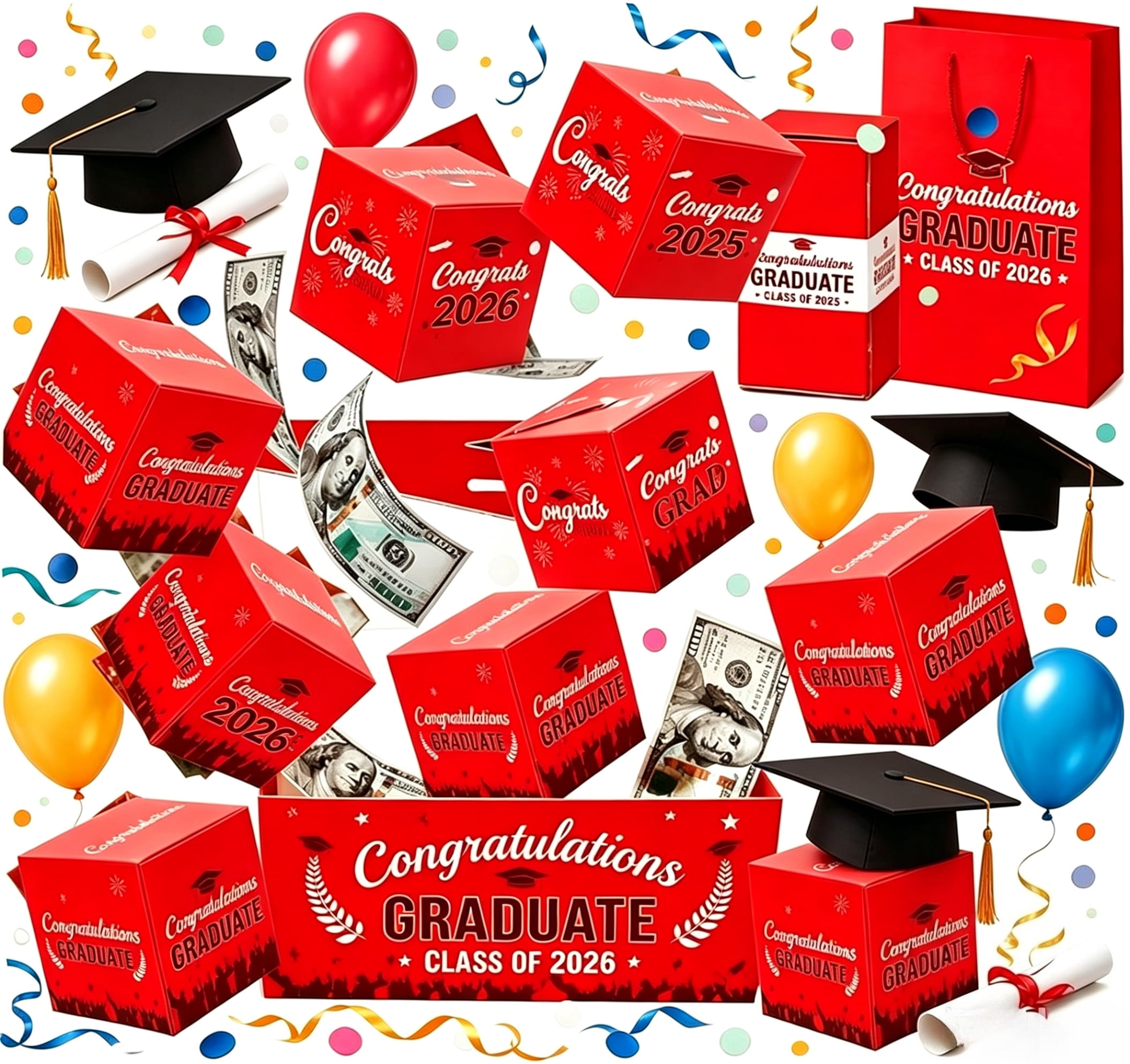 Surprise Pop Up Gift Box Money Graduation, 2026 Graduation Pop Up Money ...