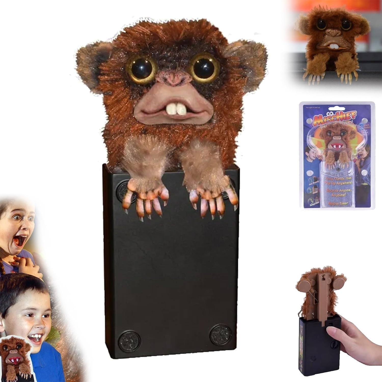 Surprise Prank Monkey Toy, Realistic Monkey Prank Toy, Prank Scream ...