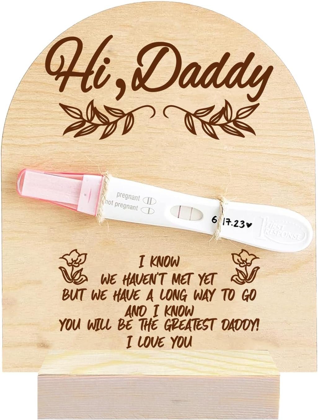 Surprise Pregnancy Announcement Dad Baby Reveal Ideas Husband Hi Daddy ...