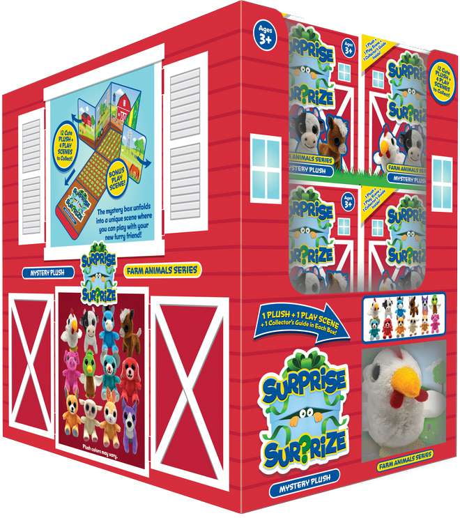 Surprise Surprize Farm Animals Mini Plush Mystery Box (17 Packs ...