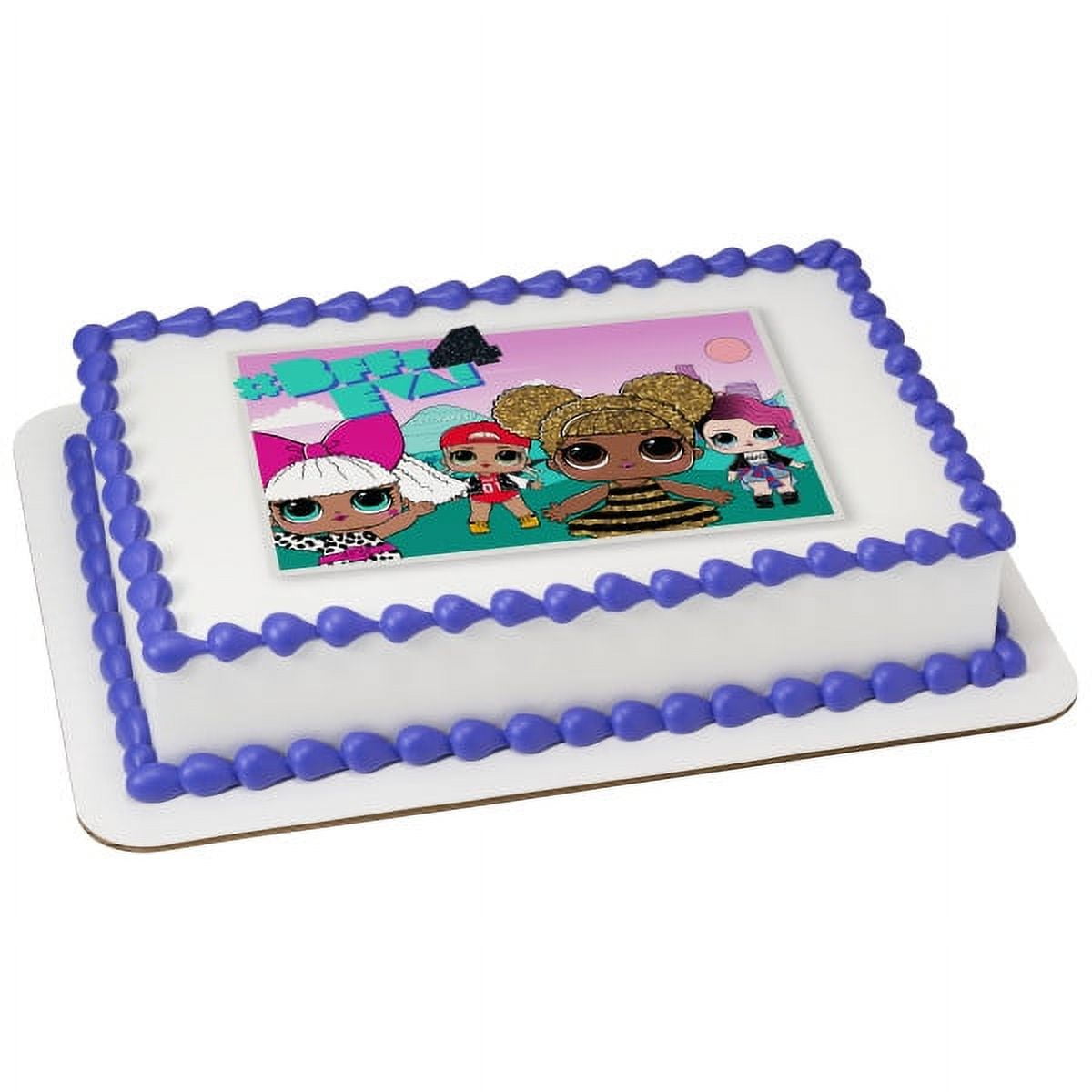 Surprise You Glow Girl PhotoCake® Edible Cake Topper Icing Image for 1/ ...