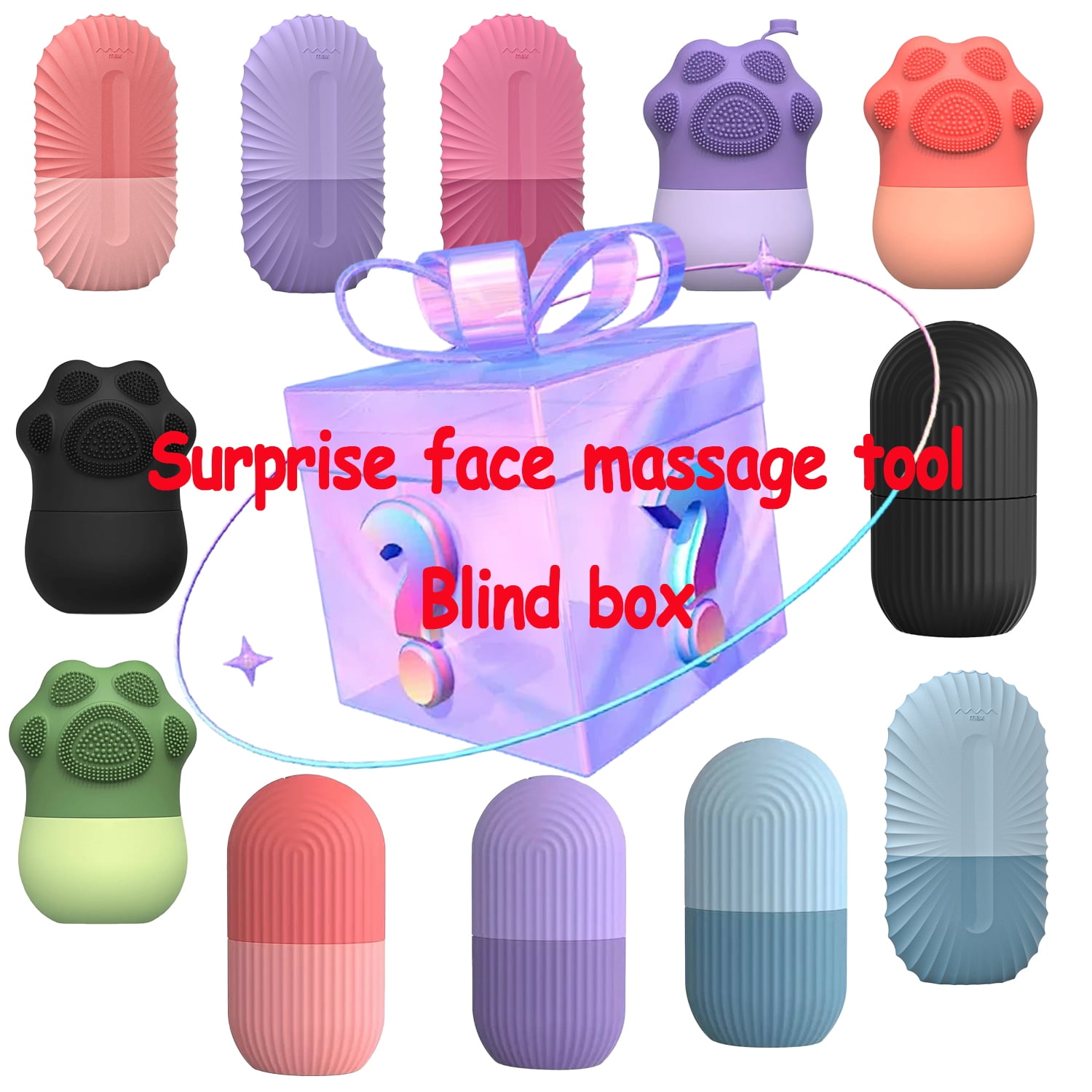 Surprise face massage tool blind box, super variety of styles, randomly ...