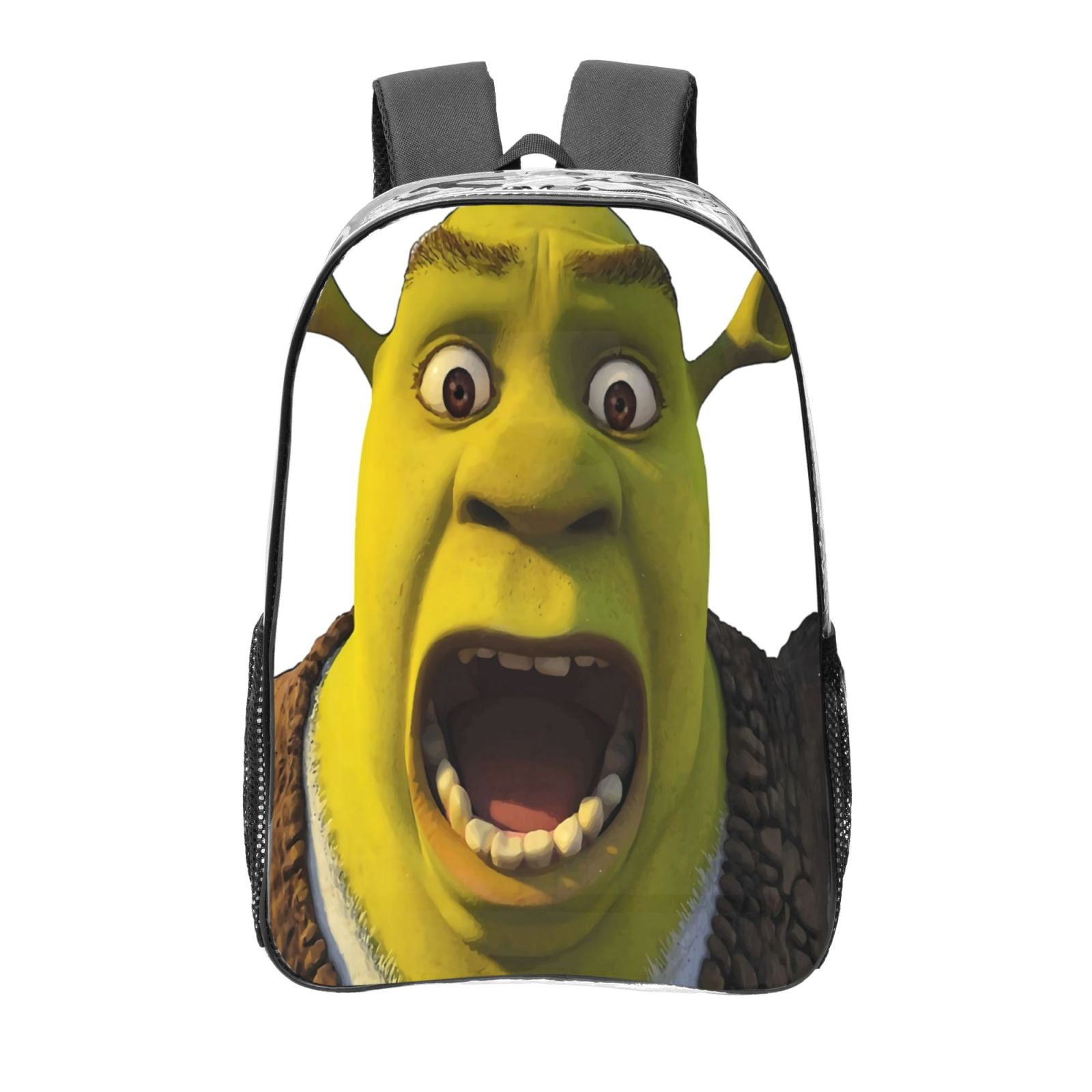 Surprised Shrek Transparent Backpack Fashion Travel Backpack Laptop ...