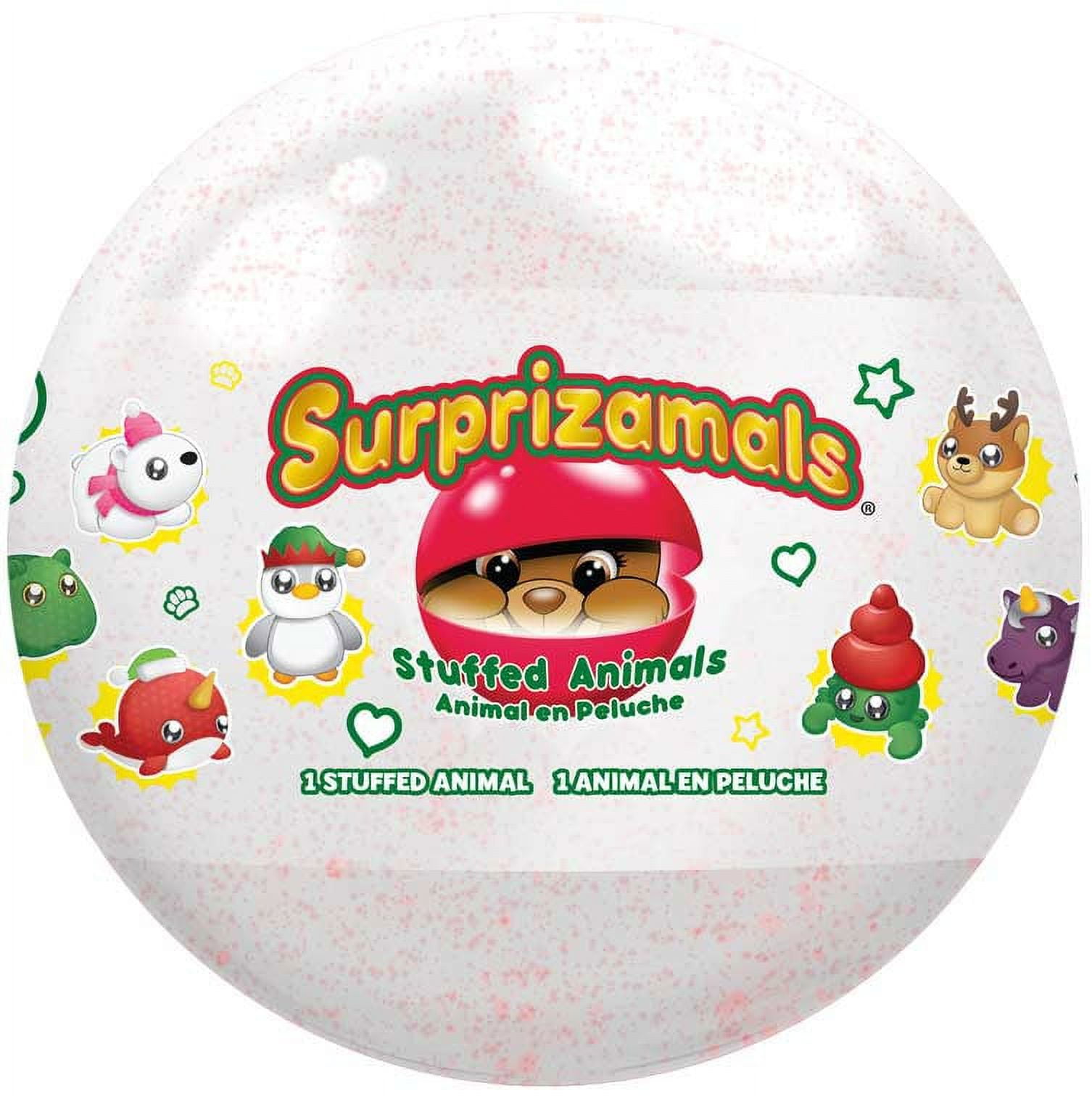 Surprizamals Holiday Christmas-Themed Plush, One Stuffed Animal (Styles ...