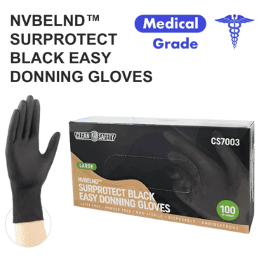 SemperForce Black Nitrile Examination Gloves 5 mil - 1000 Pcs | Large - Walmart.com