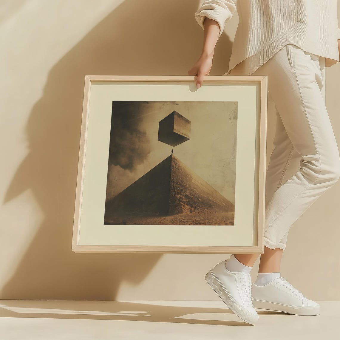 Surreal Balance Wall Art Minimalist Dreamscape Print Conceptual ...