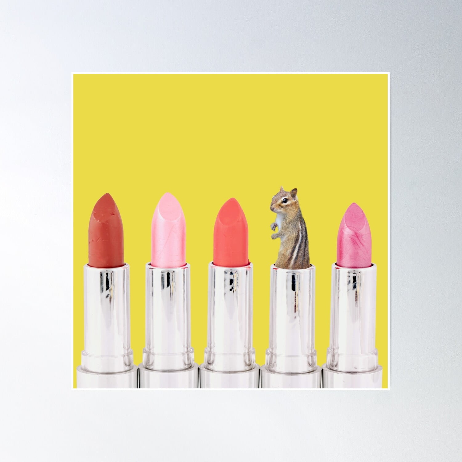 Surreal Collage Art Print "Shocking Color" In Yellow - Feminine And Fun ...