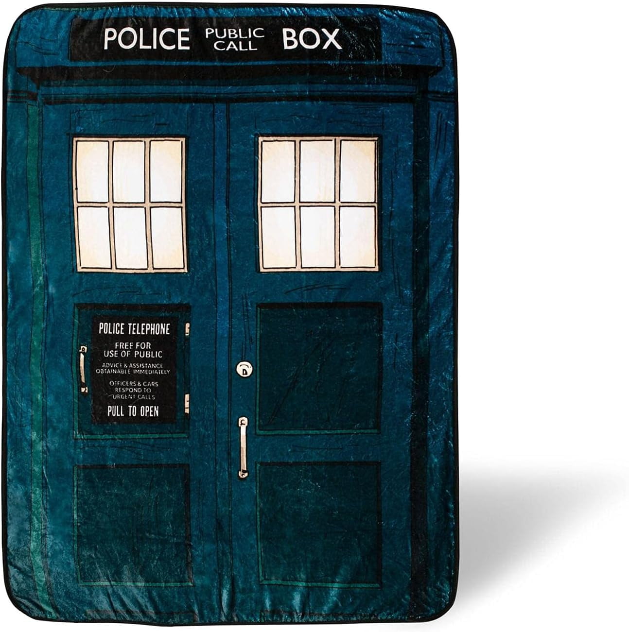 Surreal Entertainment Doctor Who TARDIS Oversized Plush Throw Blanket ...