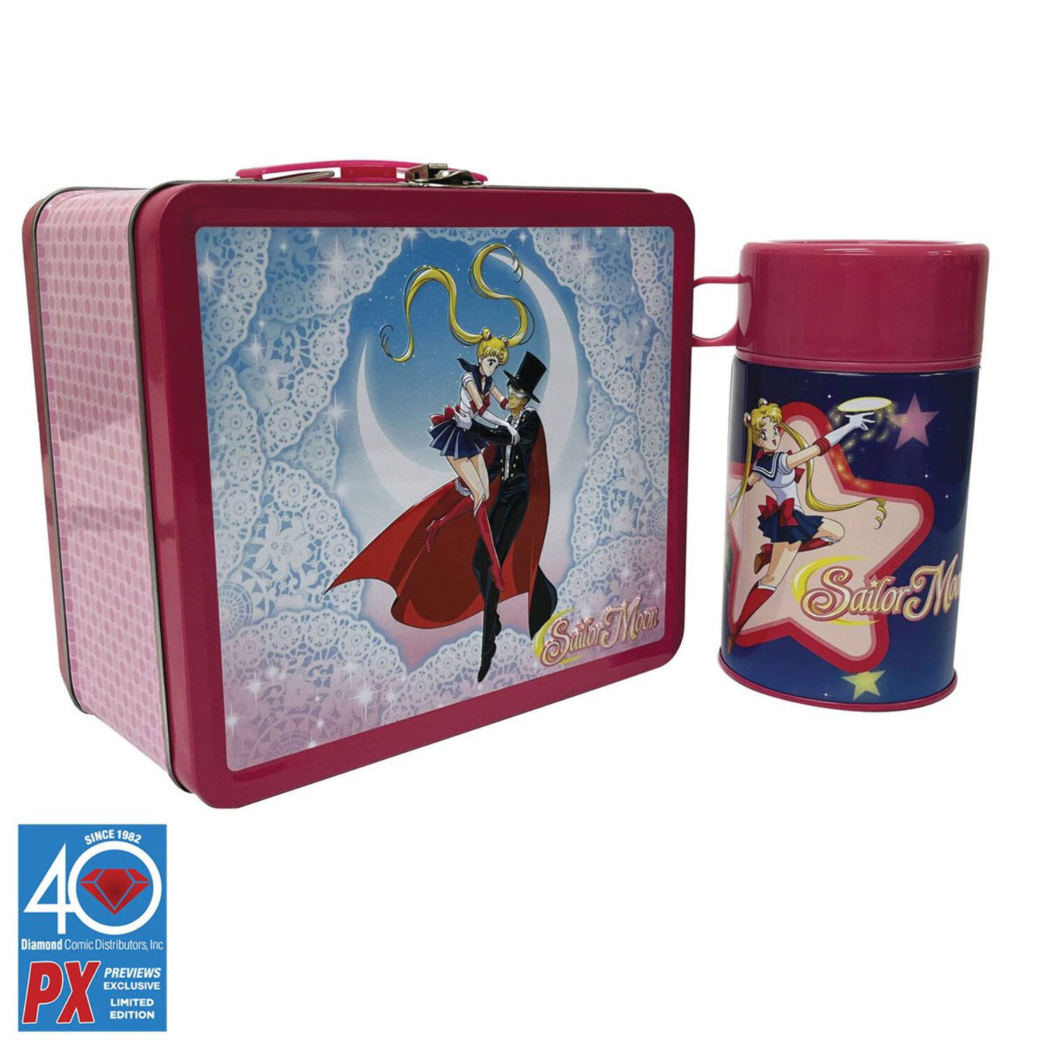 Surreal Entertainment Sailor Moon & Tuxedo Mask Tin Titans PX Lunchbox - Walmart.com