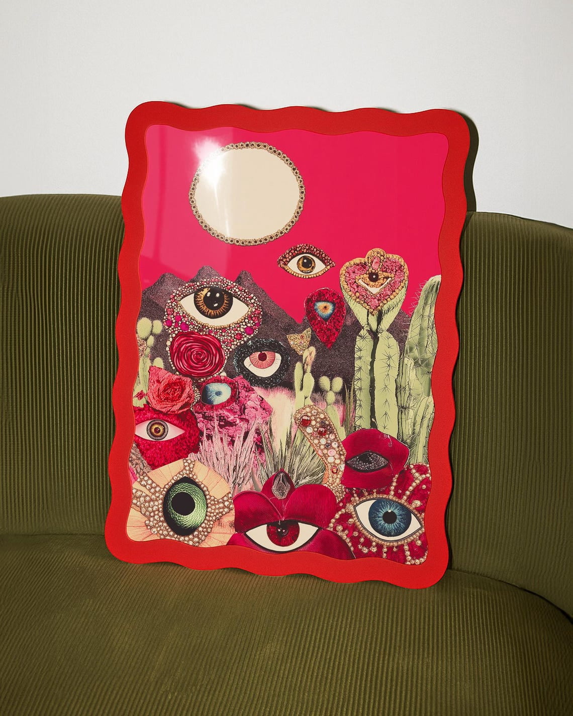 Surreal Eye Desert Maximalist Collage Art, Unframed Canvas 8x10in ...