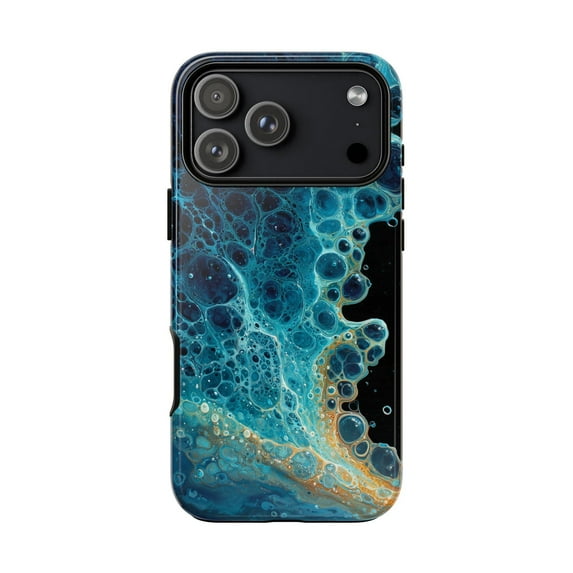 Surreal Ocean Blue Abstract Liquid Flowing Dream Texture Phone Case 17 ...
