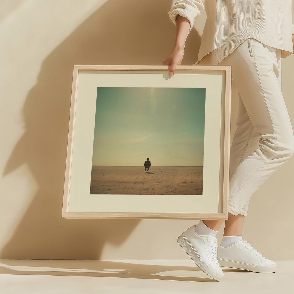 Surreal Solitude Wall Art Minimalist Desert Dreamscape Print Conceptual ...