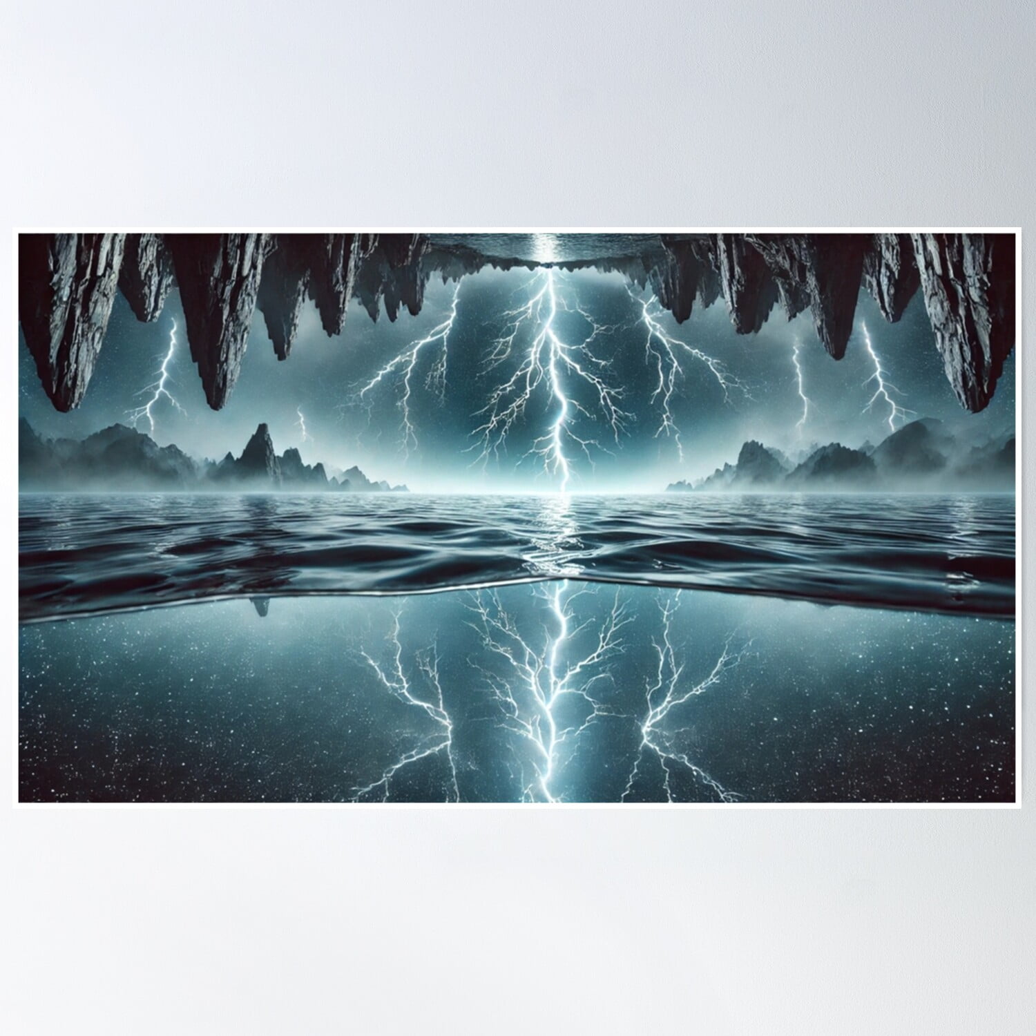 Surreal Storm Poster Wall Art, Modern Wall Decor, 24x36 UNFRAMED ...
