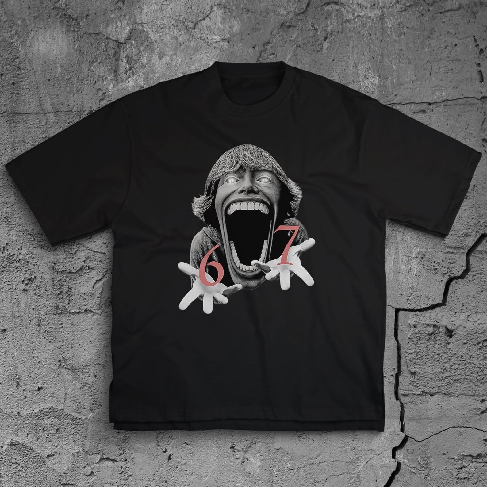 Surreal Wide Open Mouth Tee, Weirdcore Dark Aesthetic 67, Distorted ...