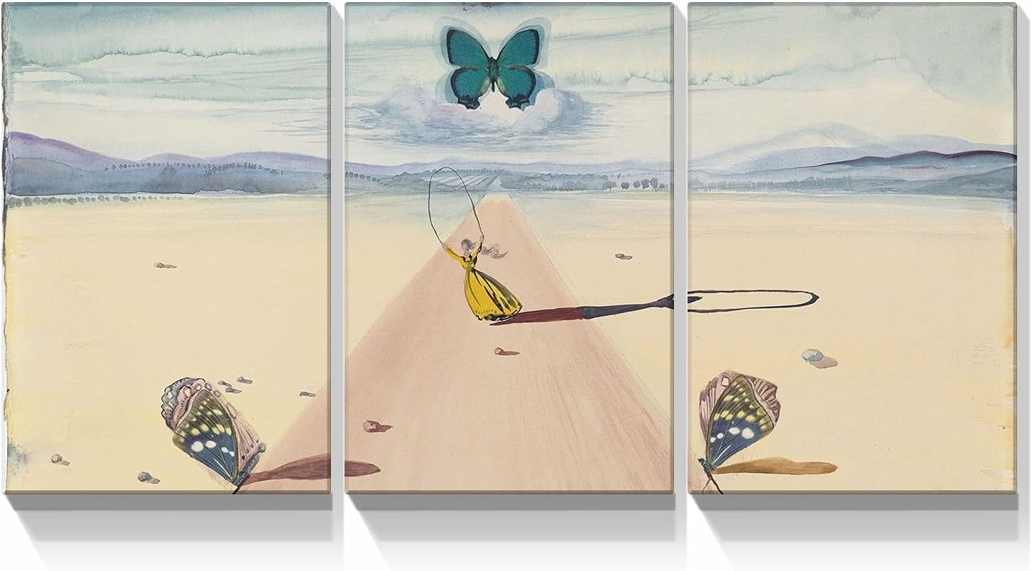 Surrealism Oil Painting Canvas Wall Art Decor 3 Pieces 30x40 Inch Dalí ...