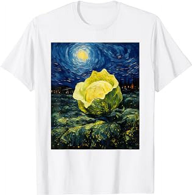 Surrealism Starry Night Cabbage T-Shirt - Walmart.com