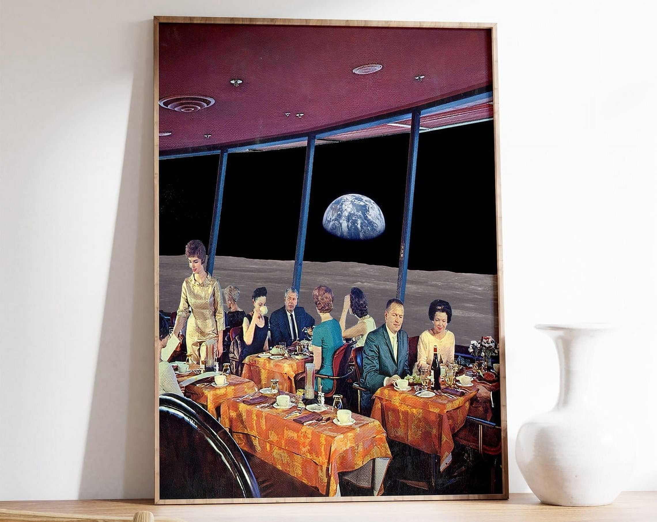 Surrealist Art, Futurist Cyberpunk Poster, Sci-Fi Wall Art, Retro Art ...