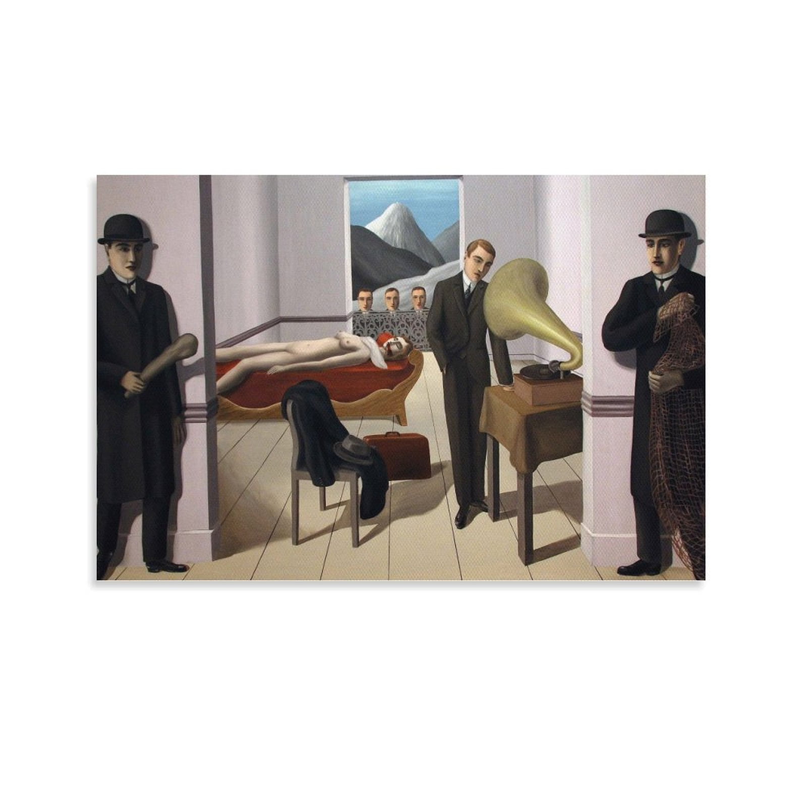 Surrealist Artists Rene Magritte Evil Assassin Poster Painting On ...