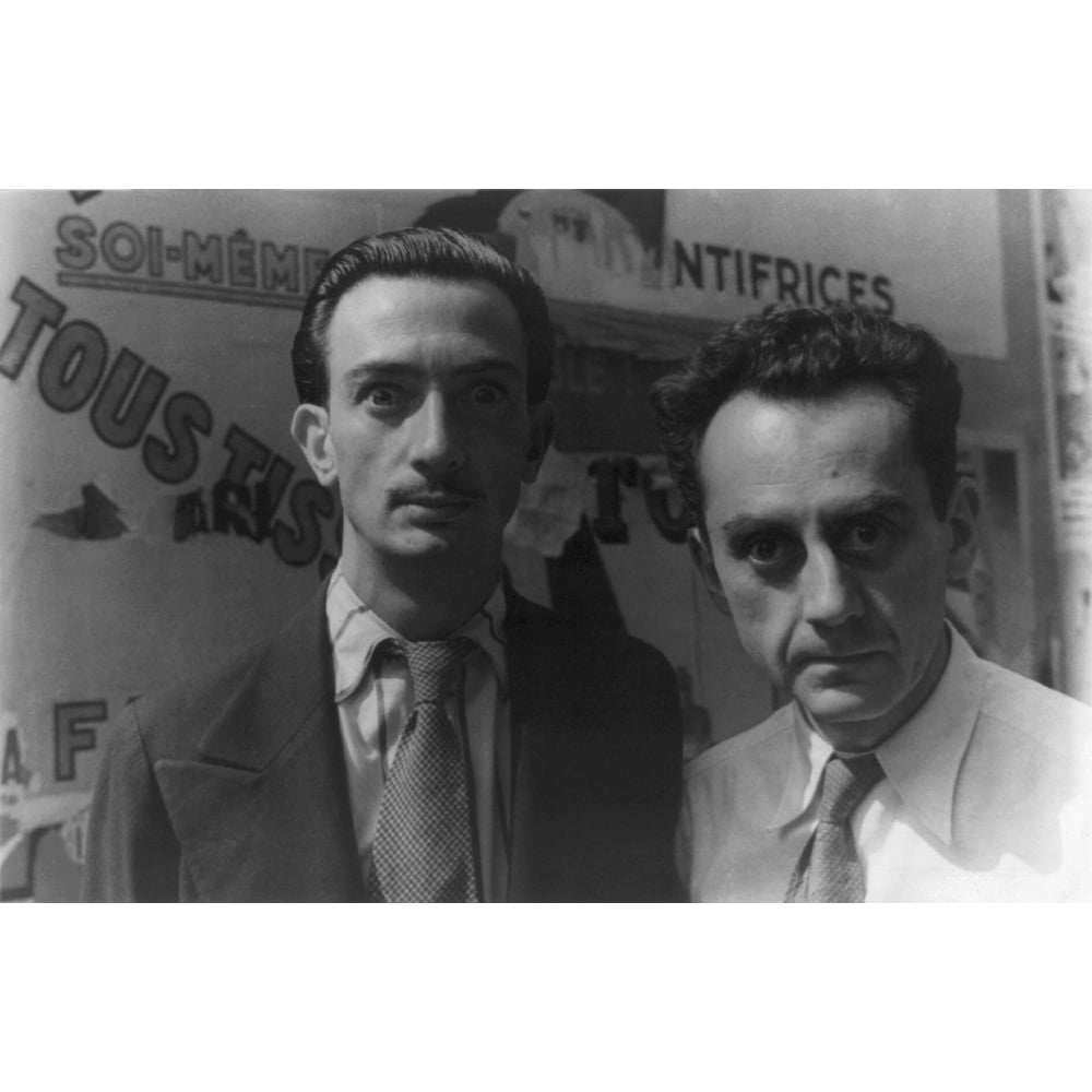 Surrealists Artists Salvador Dali And Man Ray Stare Into Photographer ...