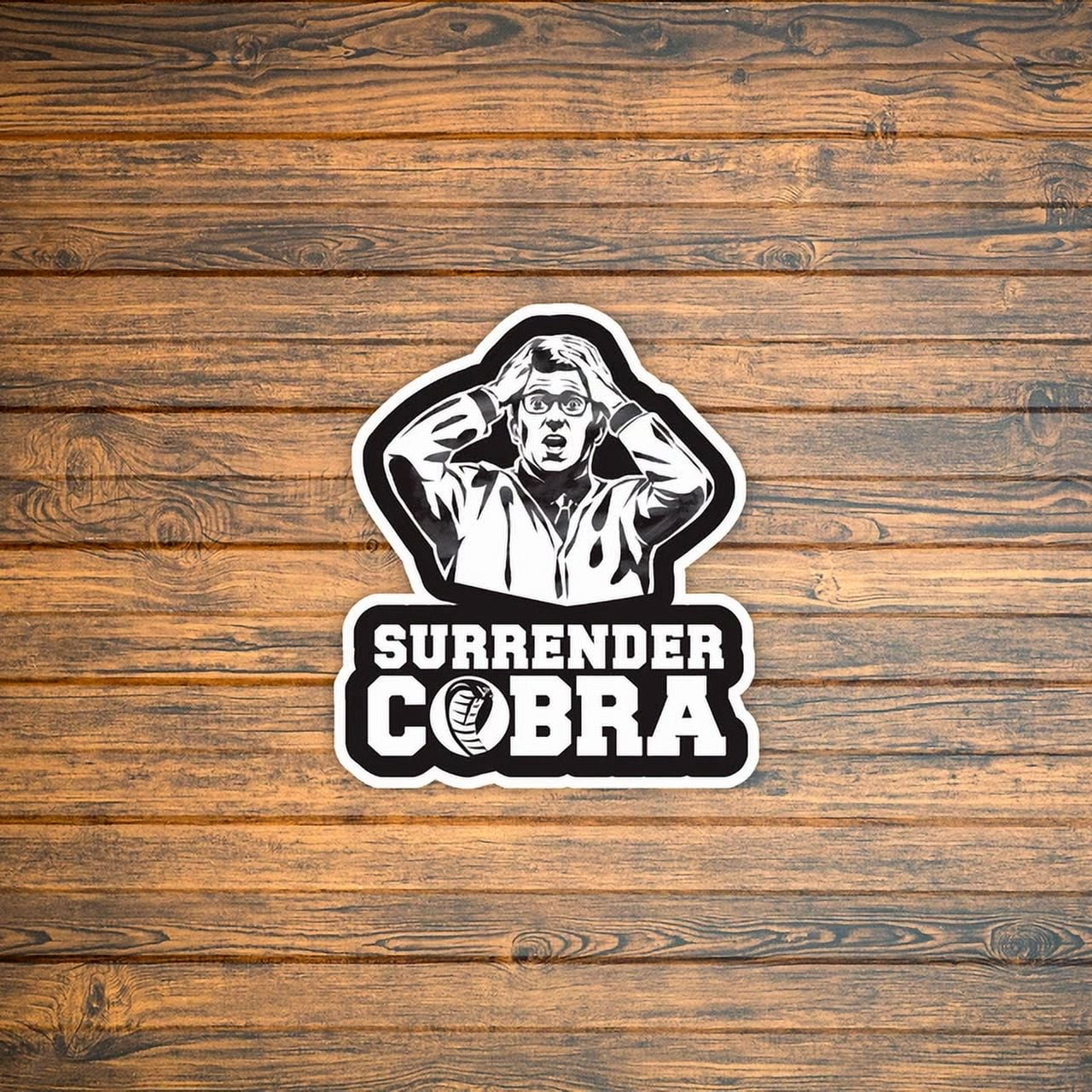 Surrender Cobra Sticker - Reaction Vinyl Decal For Sports Fansphone ...