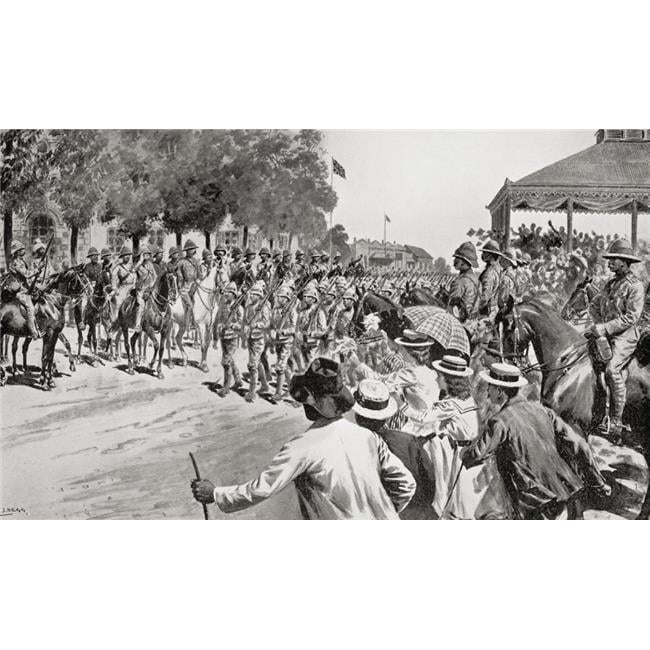 The Surrender of Kroonstadt During The Second Boer War Troops Marching ...