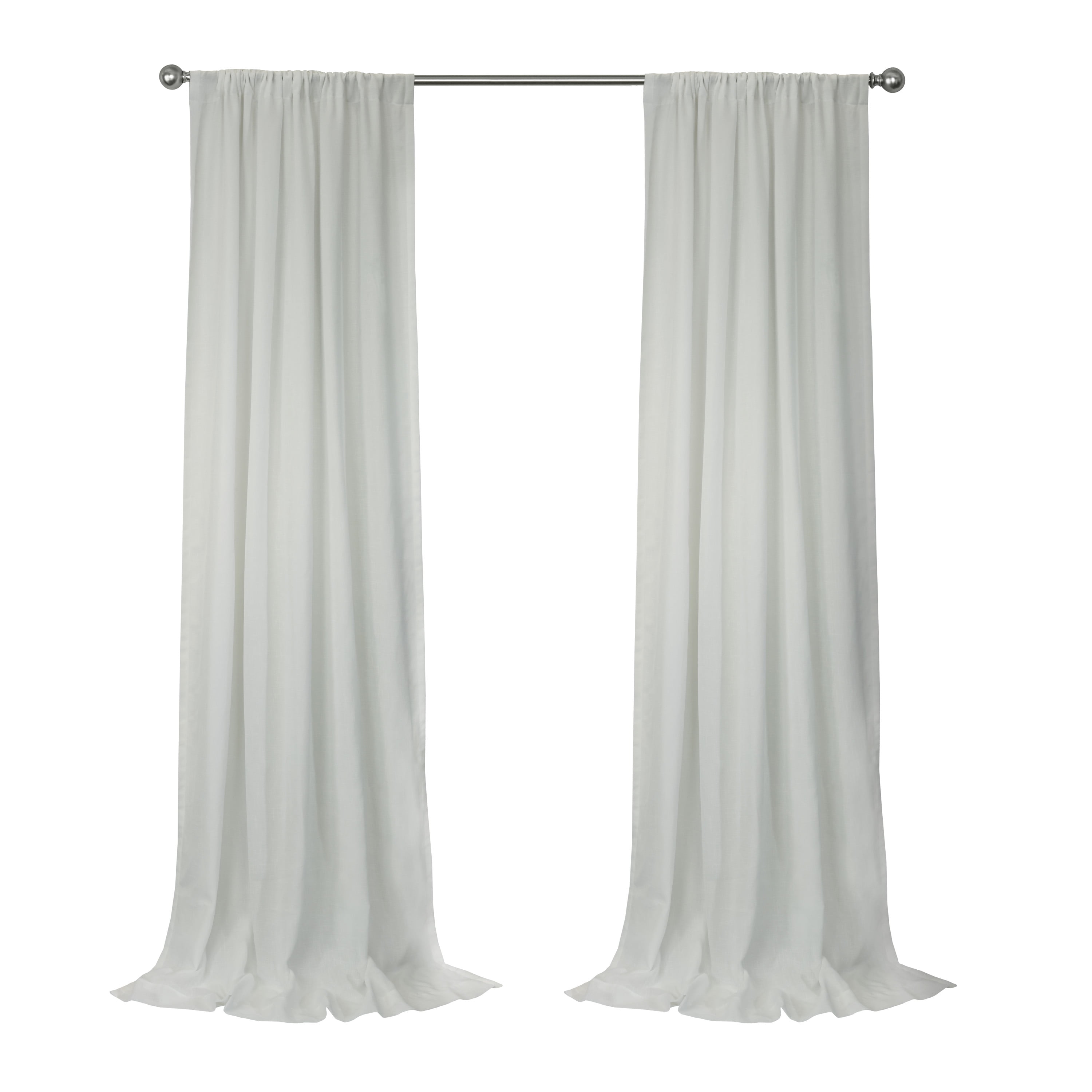 Surrey Light-Filtering Two-Tone Slub Texture Dual Header(Back Tab/Rod ...