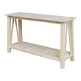 Surrey Solid Wood Console/Sofa Table - Unfinished - Walmart.com