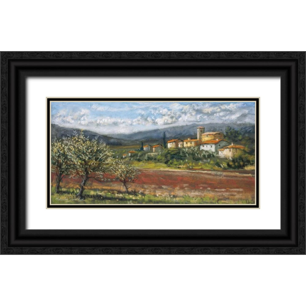 Surridge, Malcolm 18x11 Black Ornate Wood Framed with Double Matting ...