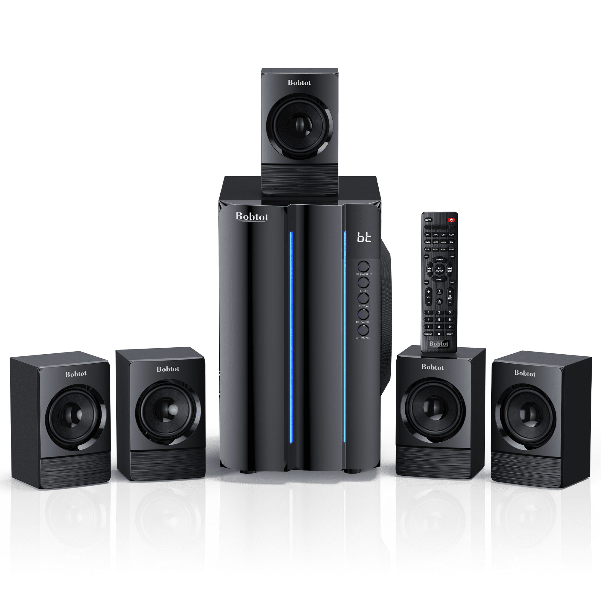 Surround Sound Systems Home Theater System - 800 Watts Peak Power 6.5 ...
