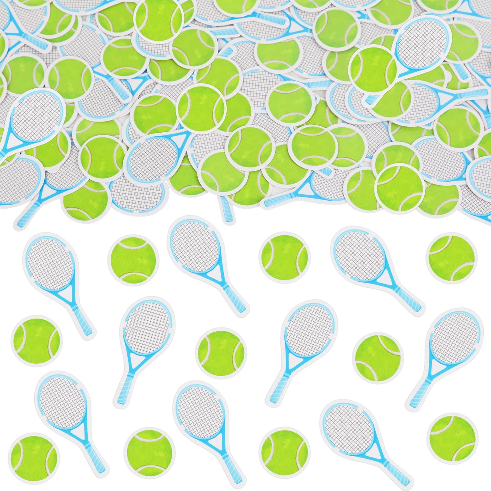 Sursurprise 200 Pieces Tennis Confetti for Boys - Tennis Racket Ball ...