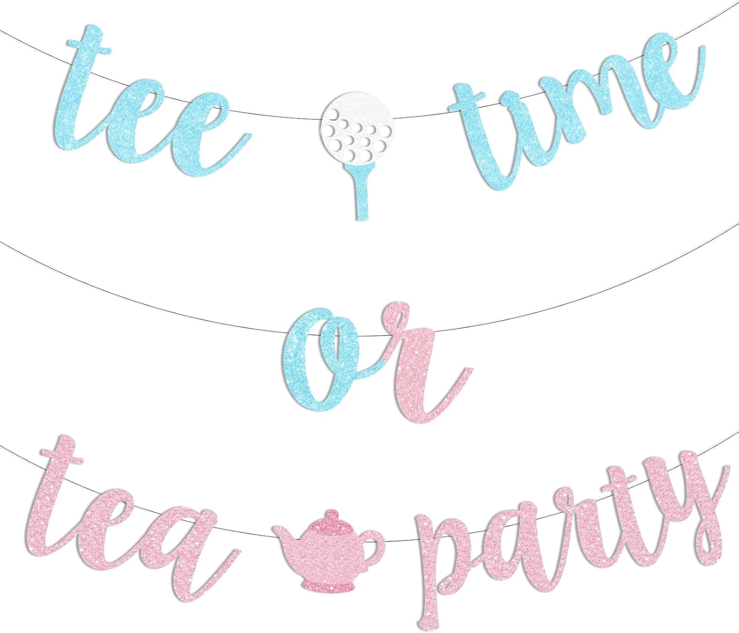 Sursurprise Golf Gender Reveal Decorations, Tee Time or Tea Party ...