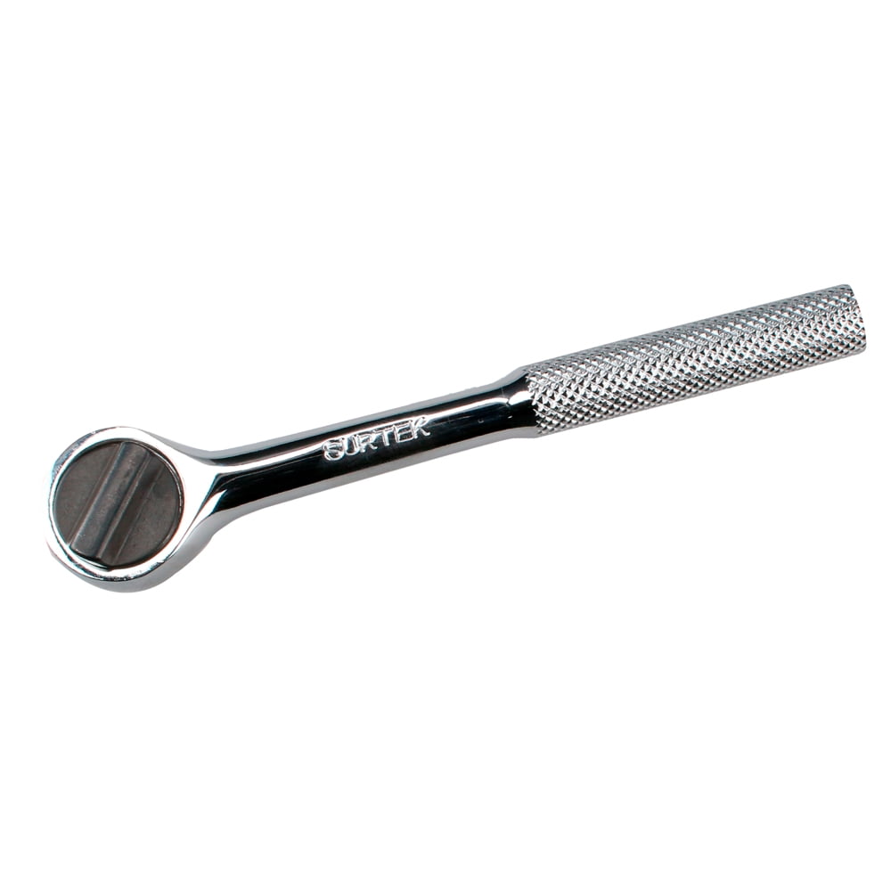 Surtek 1/4" Drive Reversible Ratchet Round Head Knurling Handle ...