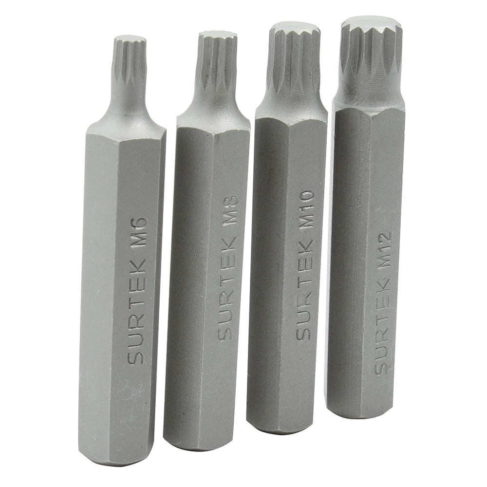 Surtek 4-Tip Triple Interchangeable Bit Set, 12 mm, 4-pieces - Walmart.com