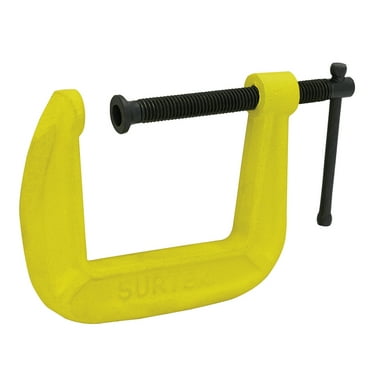 WEN Quick-Adjust 6-Inch Steel Bar Clamps with 2.5-Inch Throat and Micro ...