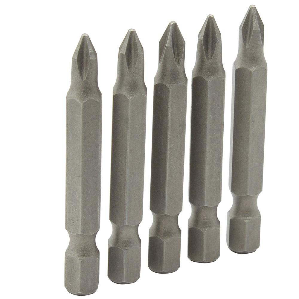 Surtek Interchangeable Phillips® 2" #0 Power Bit Set, 5 pieces ...