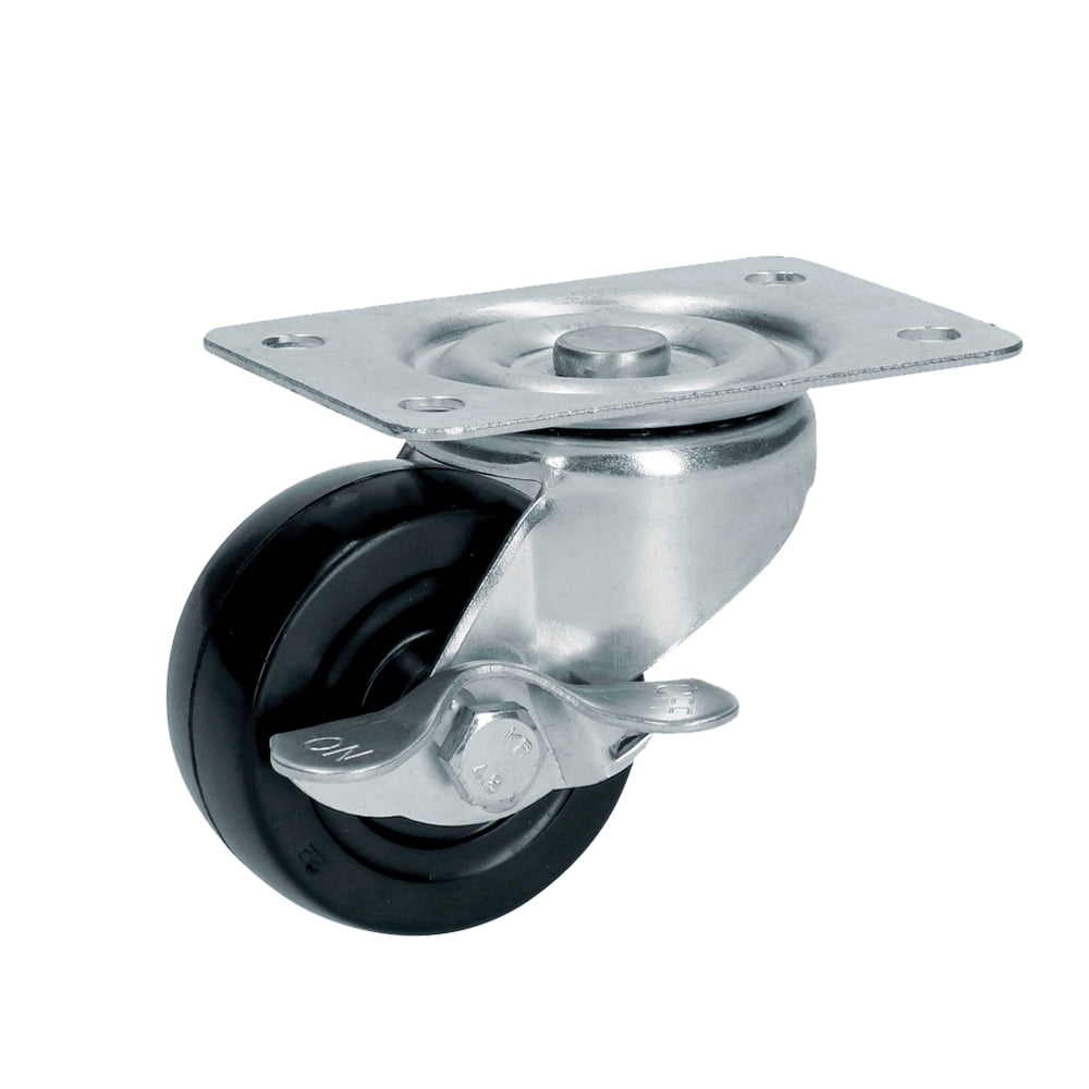 Surtek Mobile Rubber Caster with Brake 2" Surtek - Walmart.com
