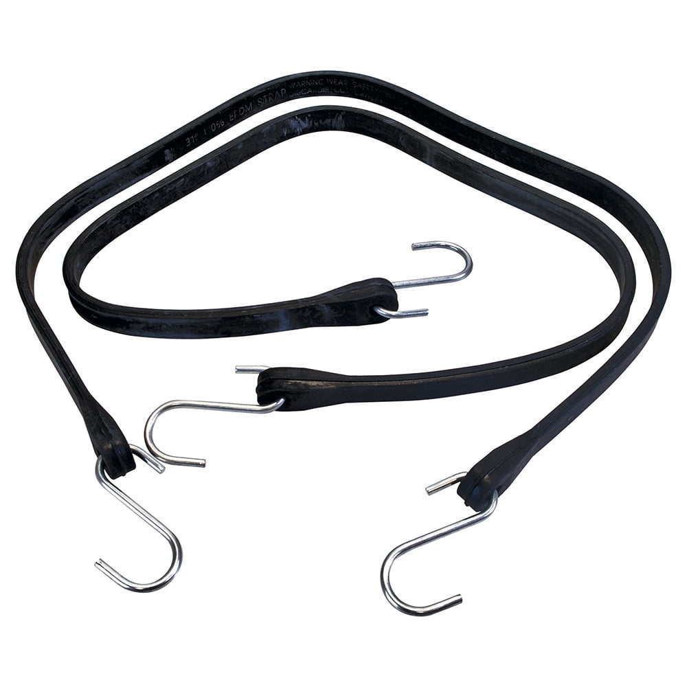 Surtek Rubber Tarps Straps, 54cm, Black, with Steel Hooks - Walmart.com