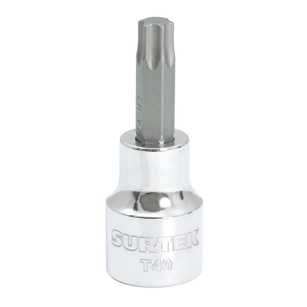 Surtek Torx® Head Socket 3/8”, Tip Size T40, Steel - Walmart.com