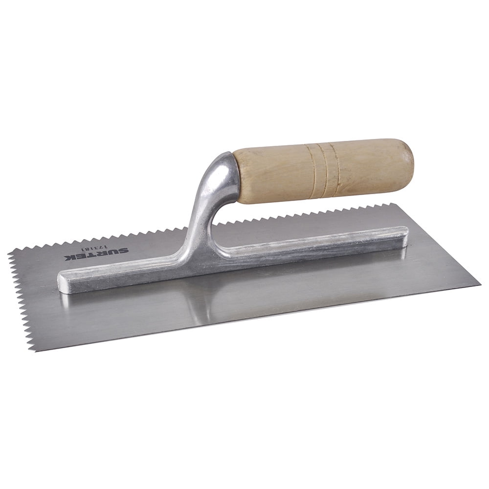 Surtek Triangular Teeth Trowel with 10 Rivets 11x5" , 123181 - Walmart.com