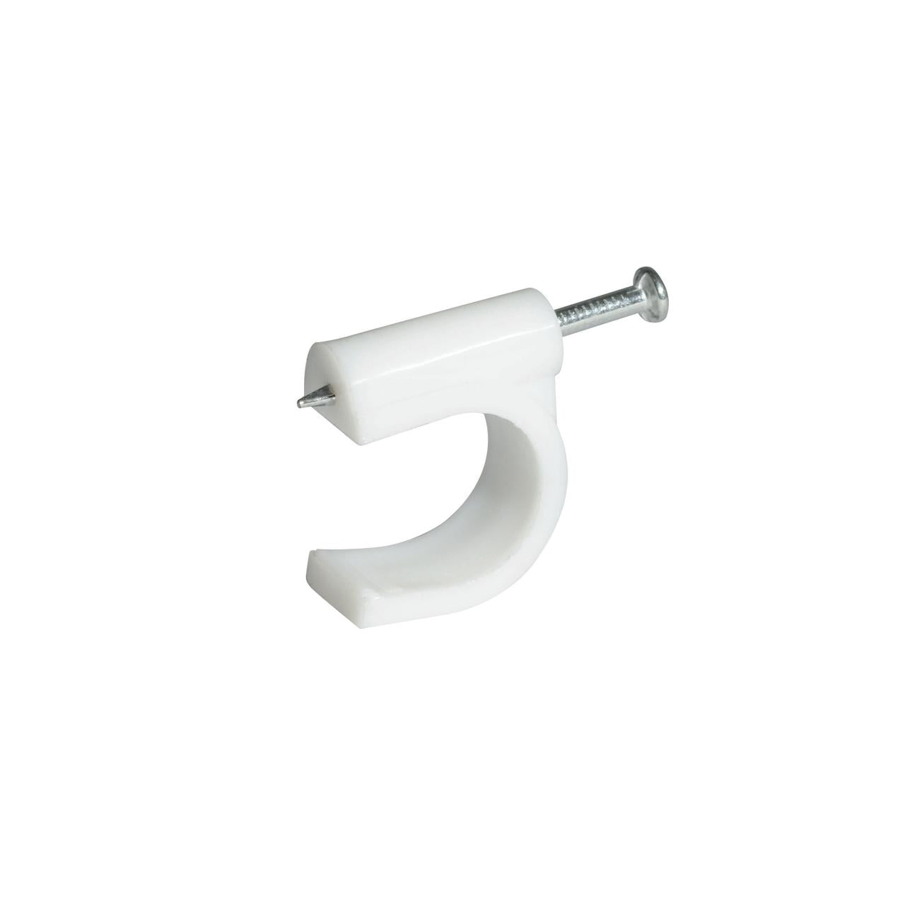 Surtek White Coaxial Cable Clips 6 mm, 20 Pieces - Walmart.com