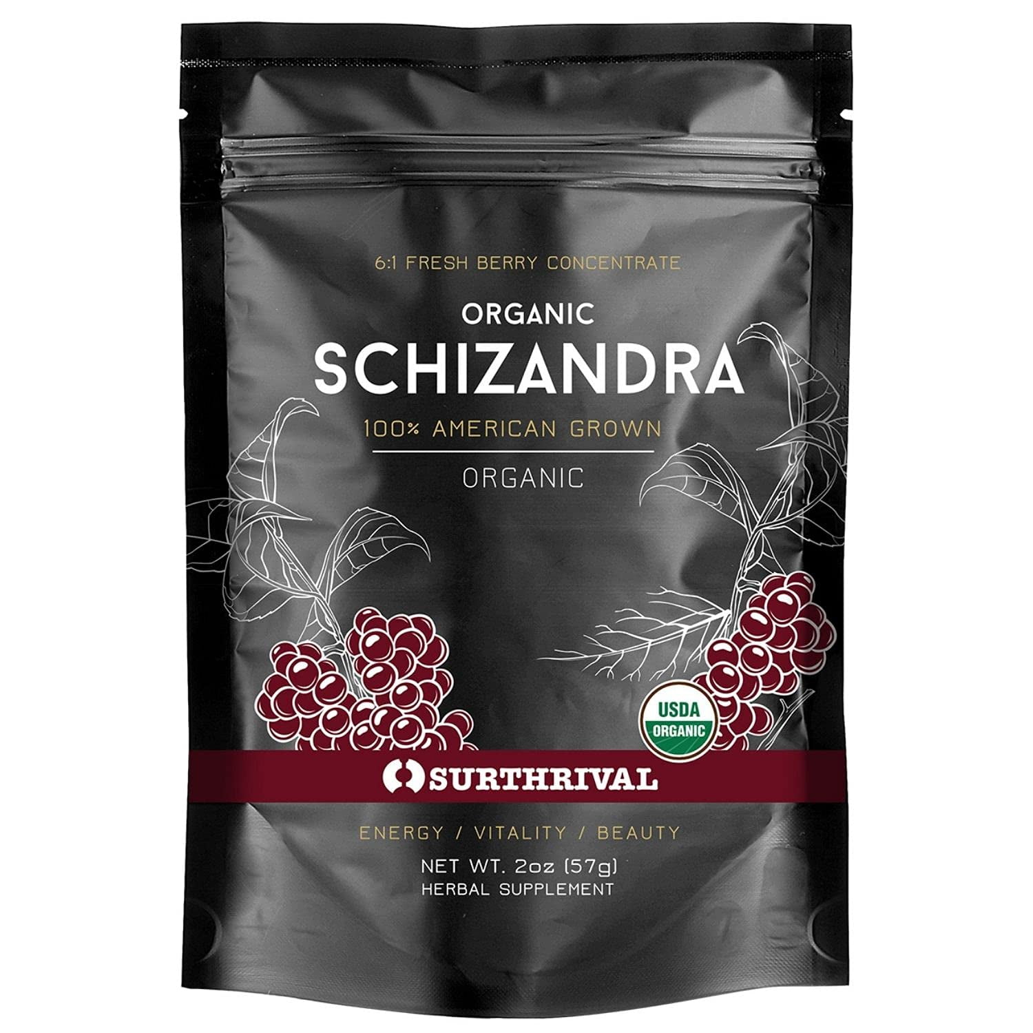 Surthrival: Organic Schizandra (Schisandra) Extract, New England Grown ...