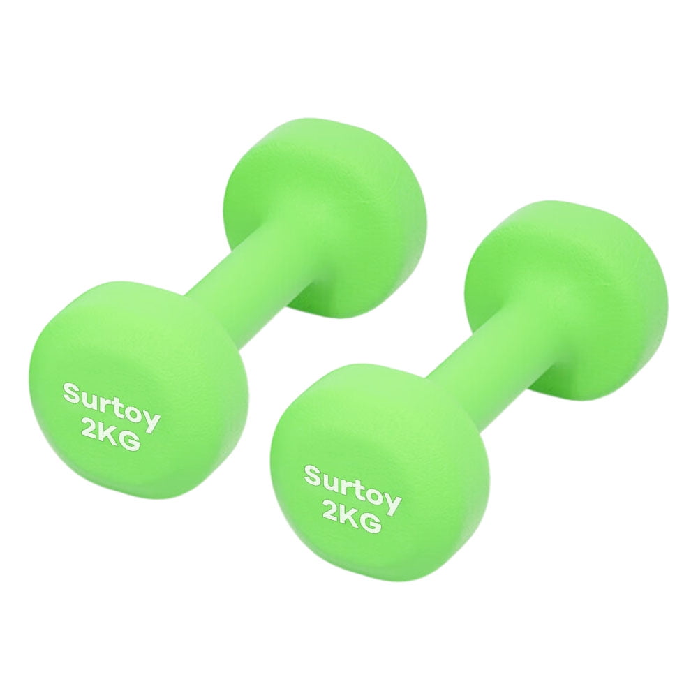 Surtoy Dumb-bells, Fitness Neoprene Dumbbell Hand Weights, Anti-Slip ...