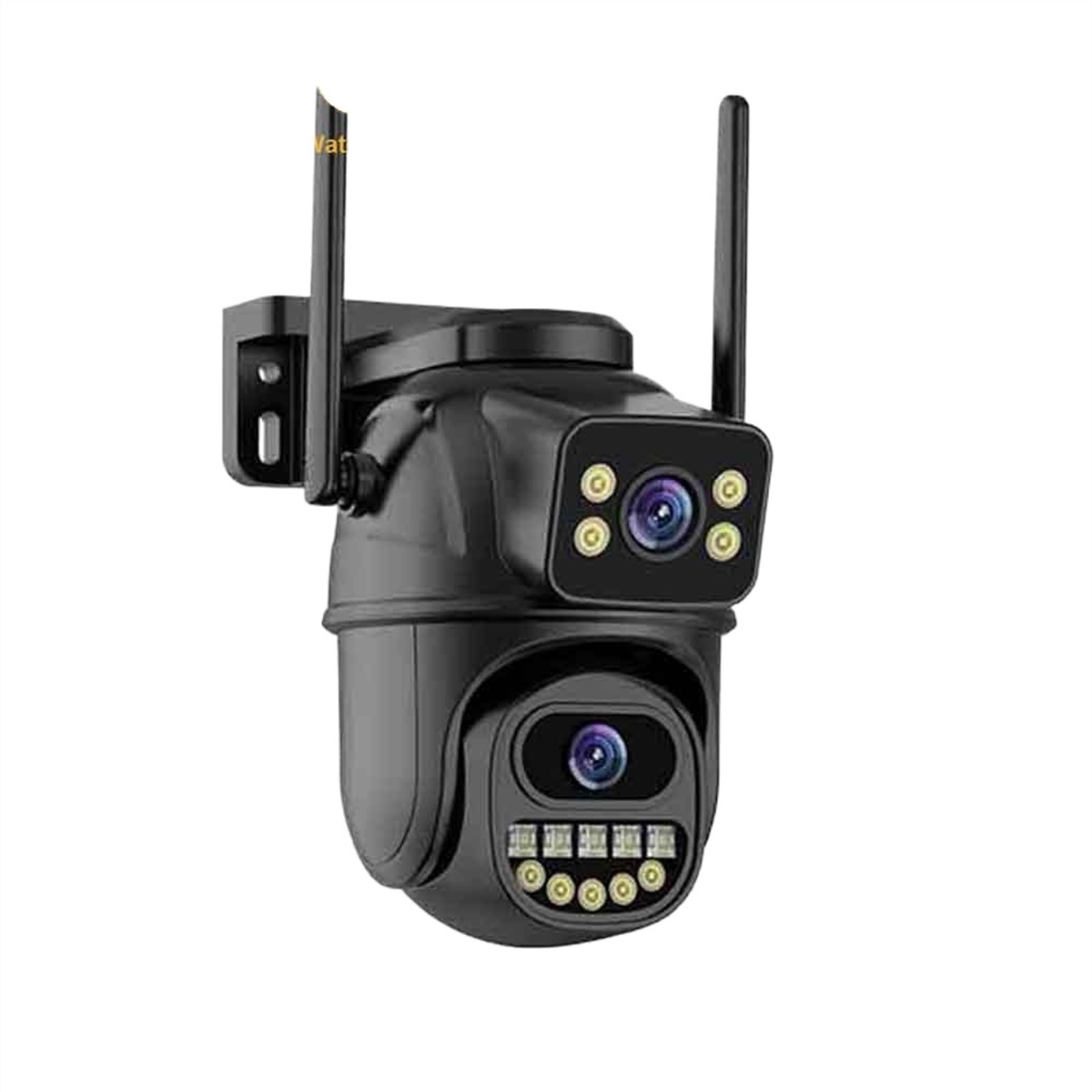 Surveillance Camera, Dual Lens, 4X Digital Zoom, AI Human Detect ...