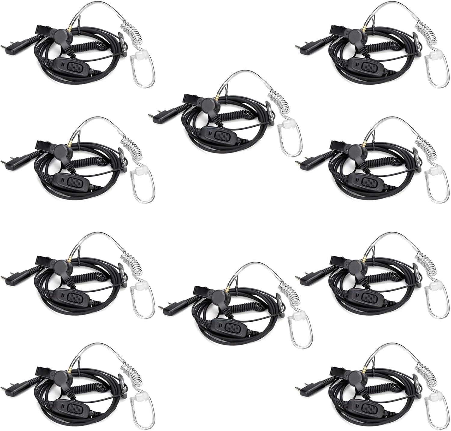 Surveillance Earpiece, Coiled Cord, for H-777 H-777H RT68H RT22 RT68 ...