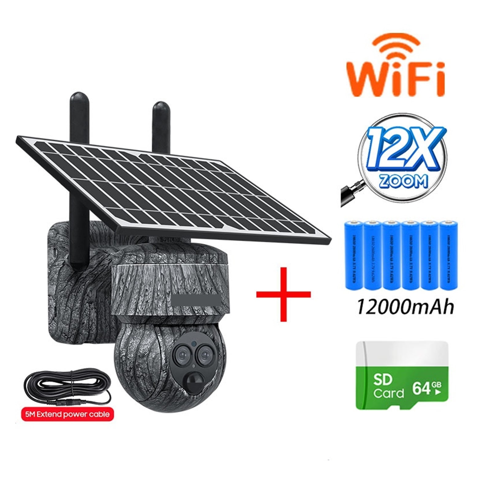 Surveillance and security cameras 8MP 4G SIM Card/WIFI Solar Camera ...