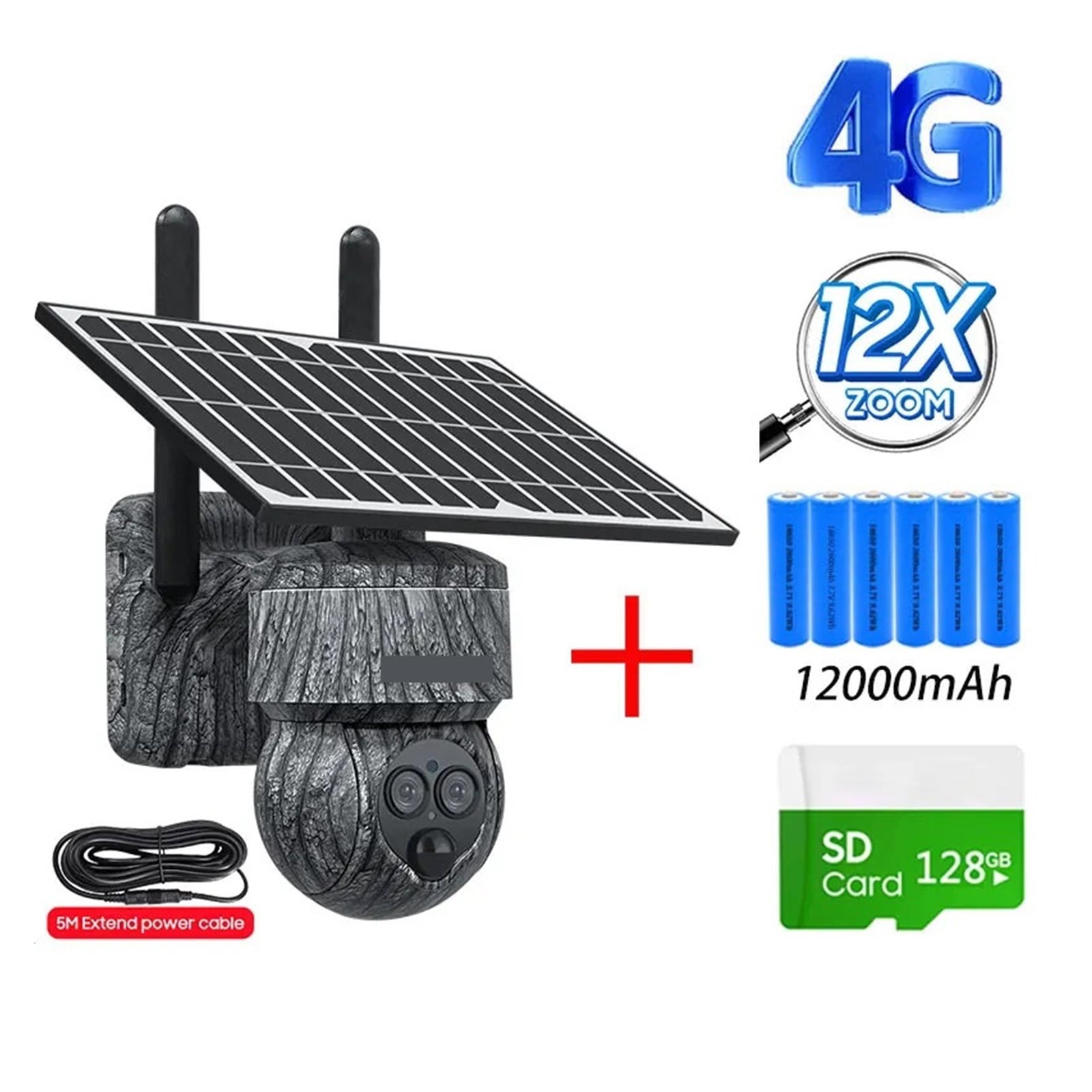 Surveillance and security cameras 8MP 4G SIM Card/WIFI Solar Camera ...